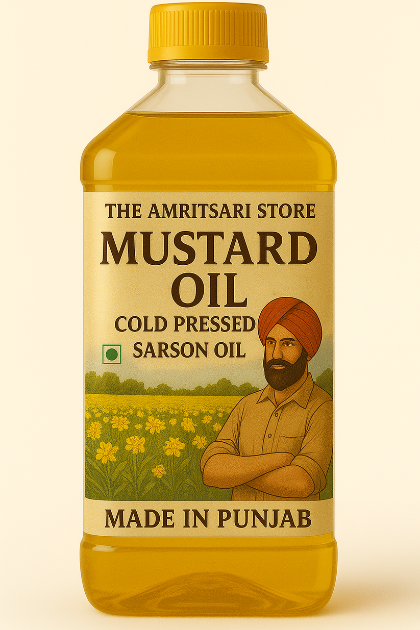 Kachi Ghani Mustard Oil | Pure, Unrefined Sarso Oil – The Amritsari Store